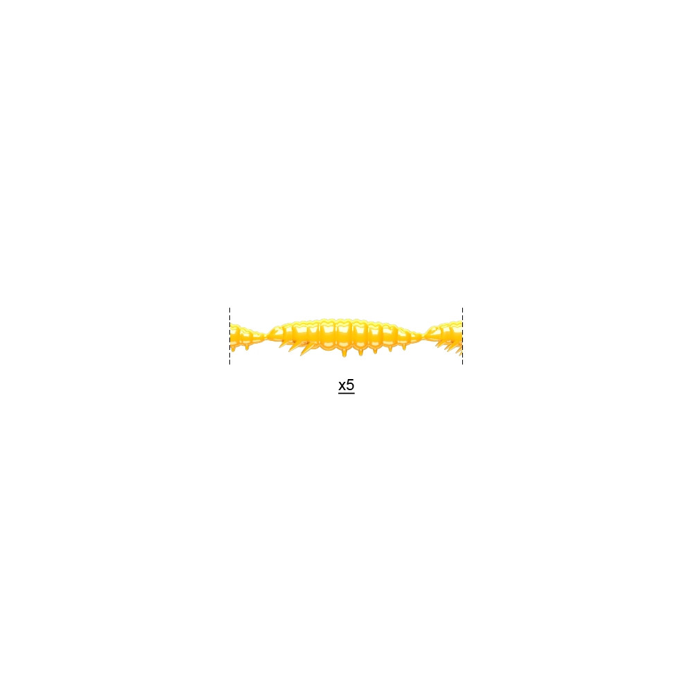 Libra Lures Larva Multi 5 x 2.5cm - 008 / DARK YELLOW | Sklep wędkarski ...