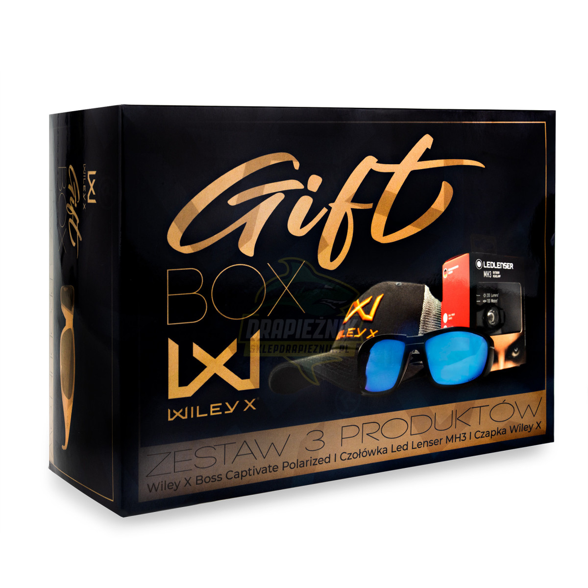 Zestaw Wiley X Gift Box - Okulary BOSS Polaraized Blue Mirror | Sklep ...