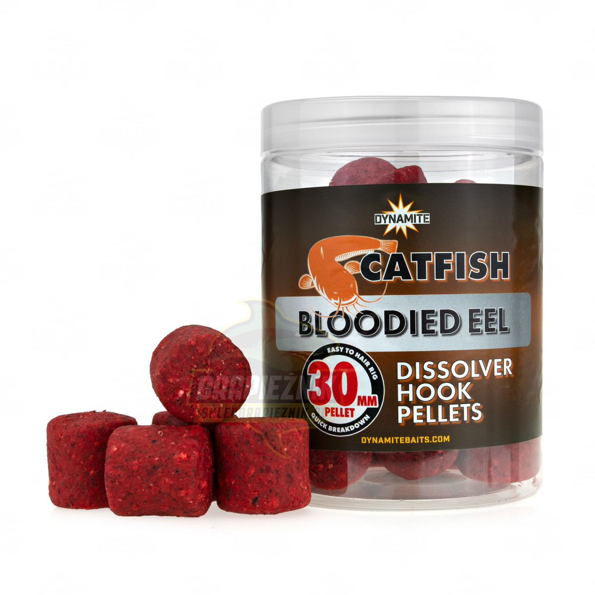 Pellet Dynamite Baits Catfish Dissolver Hook Pellets 30mm - Bloodied ...